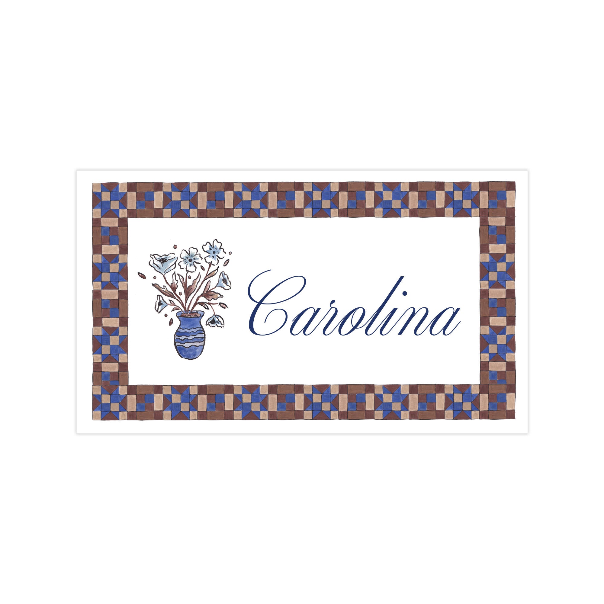 Cozy Quilt Collection Place Cards – Doll Paper Co.